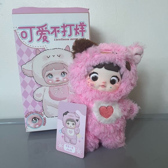 Nommi | Toys | Nommi Juju Pink Plush Pig Key Chain Blind Box Open ...